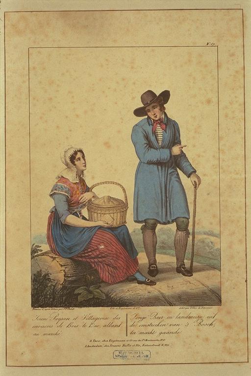 Jeune Paysan et Villageoise des environs de Bois le Duc, allant au ...